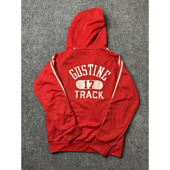Broderick | Shirts | Mens Red Broderick Gustine Track 7 Hoodie Broken ...
